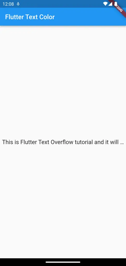 How To Handle Text Overflow In Flutter