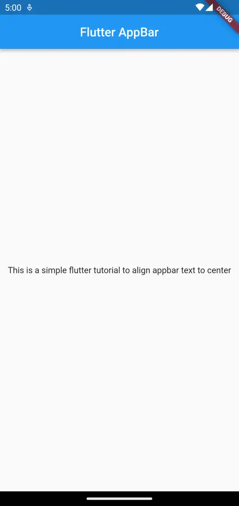 How To Align AppBar Title To Center In Flutter Coding With Rashid
